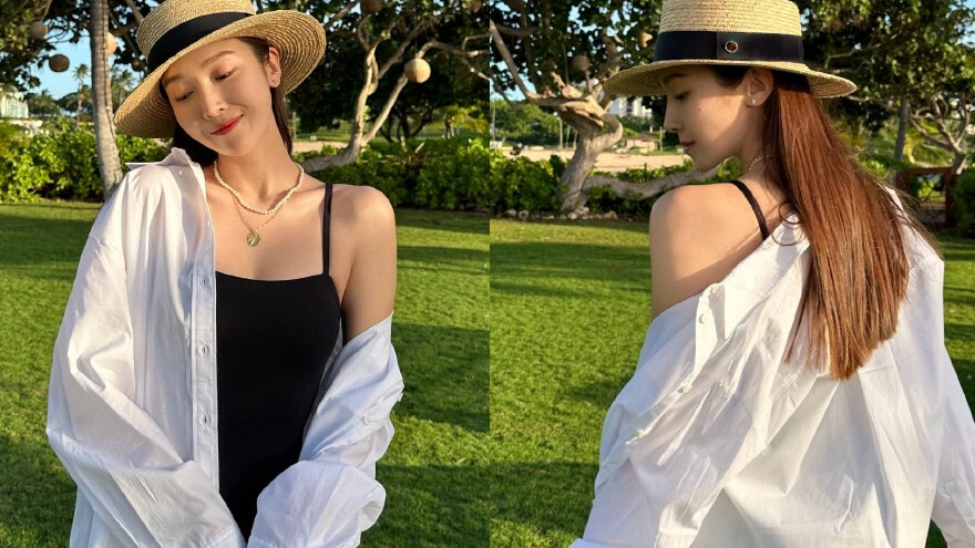 郑秀妍晒夏威夷游玩随拍 穿吊带泳衣半露香肩性感迷人 久之网